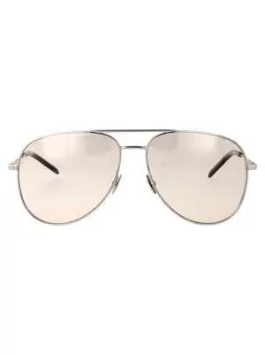 Saint Laurent Saint Laurent Eyewear Sunglasses - Silver-silver-yellow