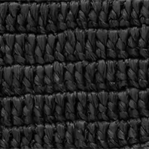 Saint Laurent Raffia Cassandre Envelope Pouch - Black