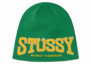 StÜssy Burly Threads Skullcap - Green