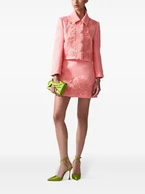 Carolina Herrera Embroidered Cropped Jacket