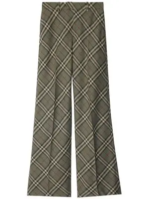 Burberry Vintage Check-pattern Trousers - Grey