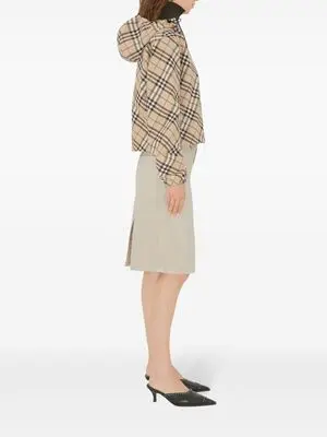 Burberry Check Jacket - Neutrals