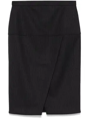 Fendi Pinstriped Pencil Skirt