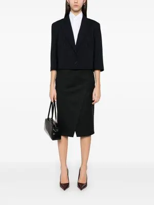 Fendi Pinstriped Pencil Skirt