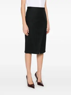 Fendi Pinstriped Pencil Skirt