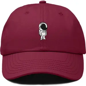 DALIX Dalix Astronaut Embroidered Cap Maroon