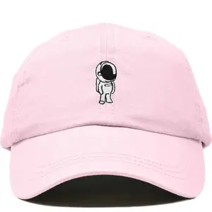 DALIX Dalix Astronaut Embroidered Cap Washed Pink