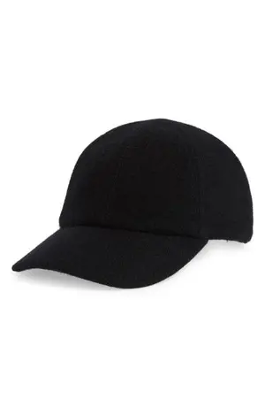 Robert Barakett Wool & Cashmere Baseball Cap - Black