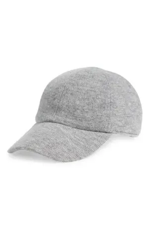 Robert Barakett Wool & Cashmere Baseball Cap - Charcoal