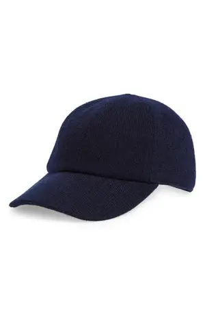 Robert Barakett Wool & Cashmere Baseball Cap - Navy