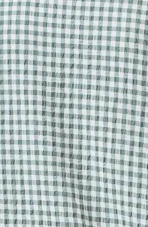 PAPINELLE Seersucker Gingham Cotton Blend Pajamas