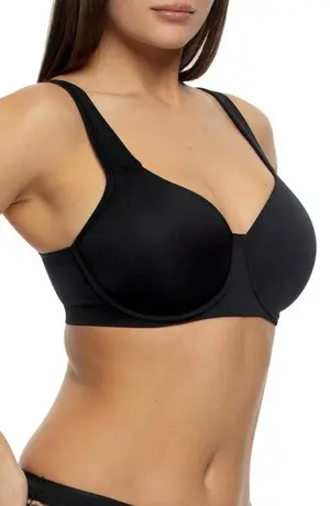 Felina Utopia Underwire Full Coverage Contour Bra - Black