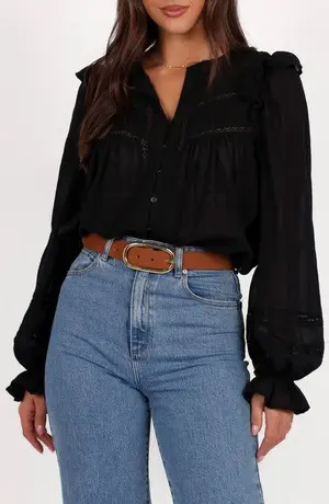 PETAL & PUP Emelia Ruffle Blouse