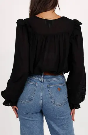 PETAL & PUP Emelia Ruffle Blouse