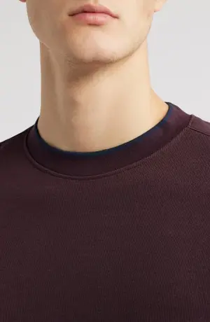 Robert Barakett Birch Hill Tipped Crewneck Sweatshirt