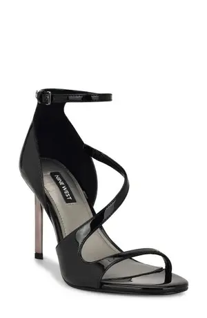 Nine West Shimmy Ankle Strap Sandal - Black