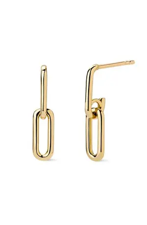 ANA LUISA Solid Link Drop Earrings - Gold