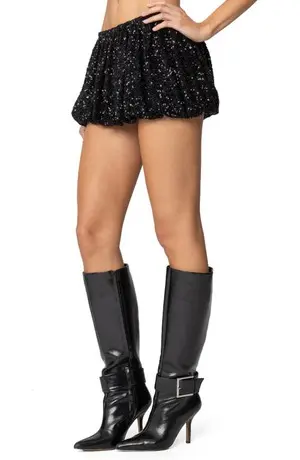 EDIKTED Sequin Mini Skirt