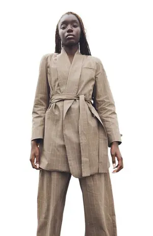 EDDY Blazer With Waist Tie
