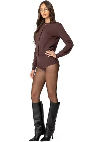 EDIKTED Ashlin Knit Micro Shorts