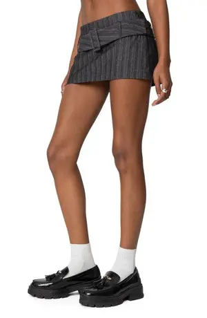 EDIKTED Textured Belted Miniskort