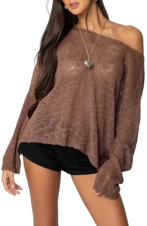 Open Shoulder Sweaters For Women