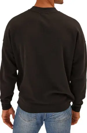 THREADS 4 THOUGHT Relaxed Fit Fleece Sweatshirt - Black