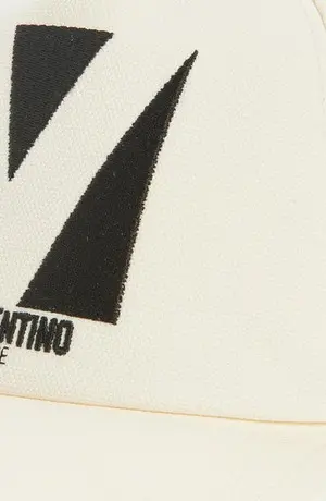 Valentino Garavani Chez Baseball Cap - Ivory/black