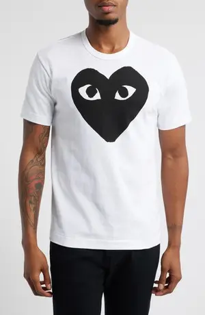 Comme Des Garçons Black Heart Graphic T-shirt