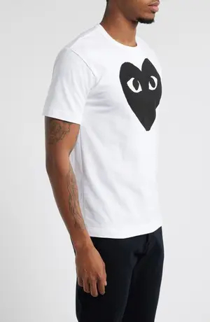 Comme Des Garçons Black Heart Graphic T-shirt
