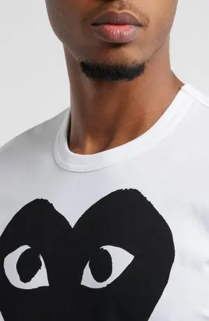 Comme Des Garçons Black Heart Graphic T-shirt