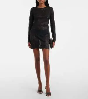 ALEXANDRA MIRO Genevieve Lace Minidress