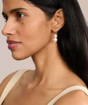 SOPHIE BUHAI Double Pearl Drop Earrings