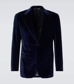 Thom Sweeney Cotton Velvet Tuxedo Jacket