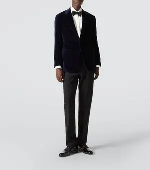 Thom Sweeney Cotton Velvet Tuxedo Jacket