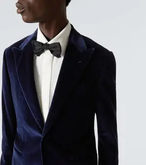 Thom Sweeney Cotton Velvet Tuxedo Jacket