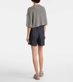 Brunello Cucinelli Denim Bermuda Shorts