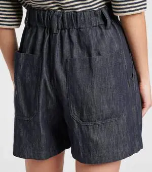 Brunello Cucinelli Denim Bermuda Shorts