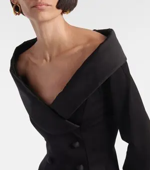 Dorothee Schumacher Off-shoulder Midi Dress - Black