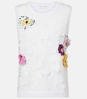 Oscar De La Renta Trimmed Camis Tanks For Women