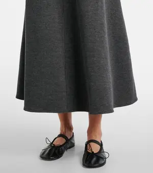 Proenza Schouler White Label Melanie Cotton-blend Midi Dress - Grey