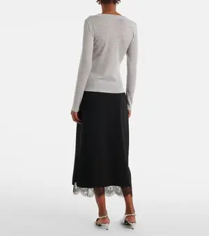 Vince Henley Wool Top - Grey