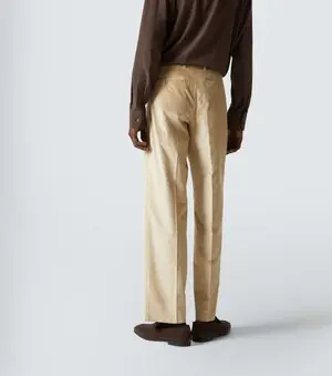Canali Cotton Corduroy Straight Trousers