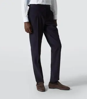Thom Sweeney Double-breasted Brushed Cotton Suit