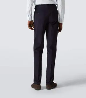 Thom Sweeney Double-breasted Brushed Cotton Suit