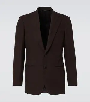 SAMAN AMEL Wool Twill Blazer