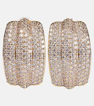 SELF-PORTRAIT Crystal-embellished Earrings - Gold