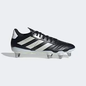Adidas Kakari Soft Ground Rugby Boots - Core Black / Zero Metalic / Silver Metallic