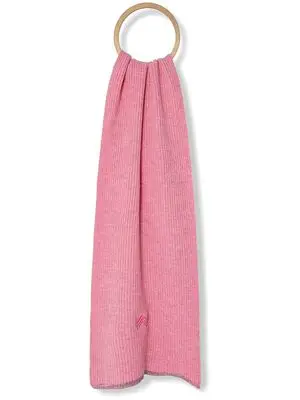 Missoni Logo-embroidered Scarf - Pink