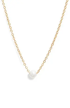 SET & STONES Claire Freshwater Pearl Necklace - Gold